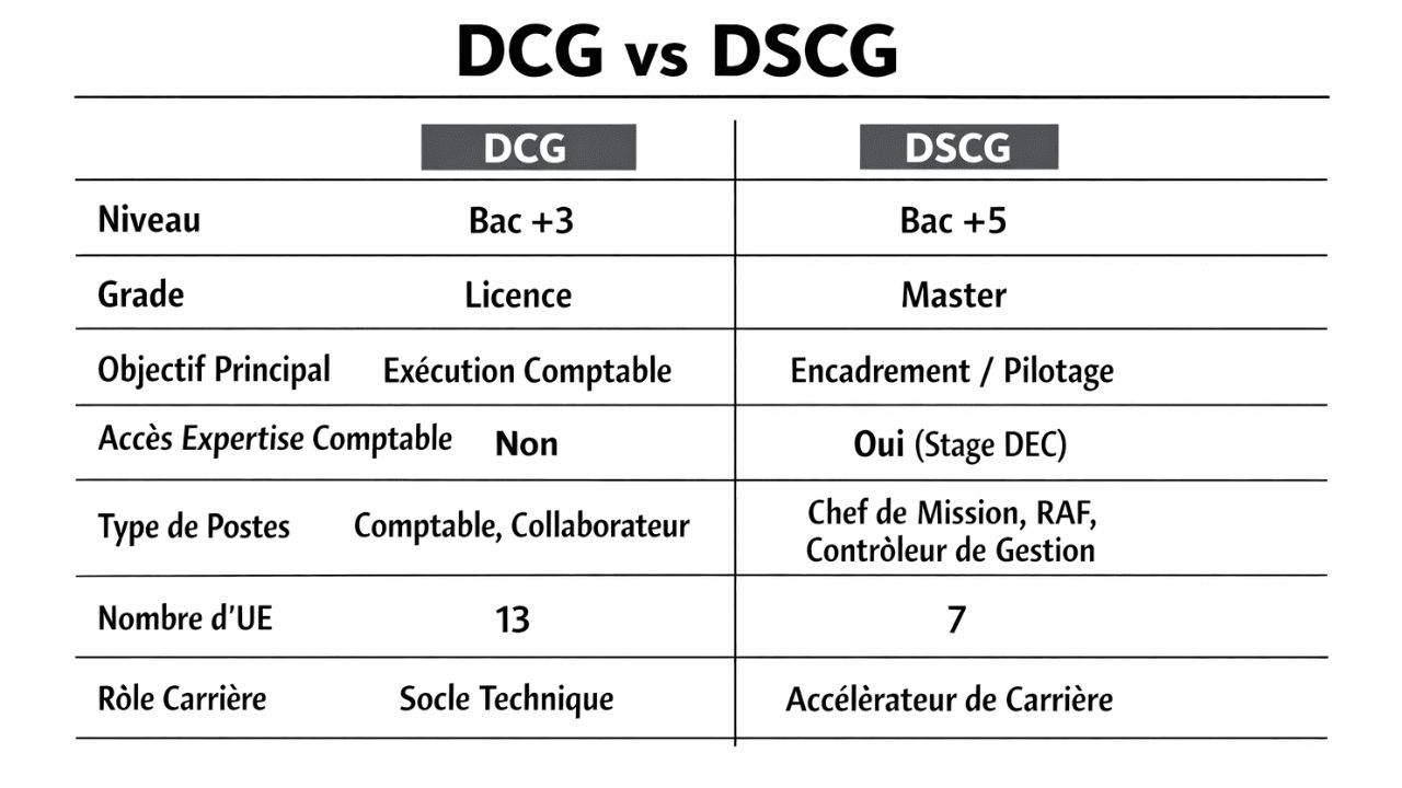 Quelle est la différence entre DCG et DSCG ? - Passionnément Organisée